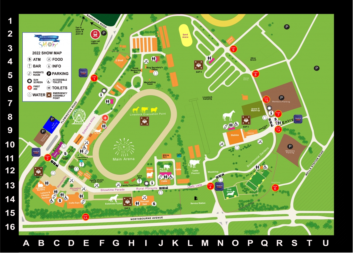 Show Map | Canberra Show